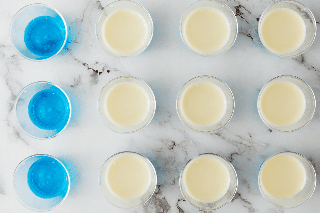 Red White and Blue Jello Shots - Party Time Snacks