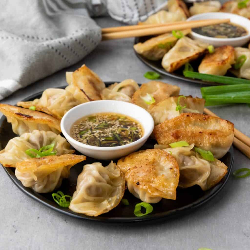 Pan Fried Pork Dumplings - Party Time Snacks